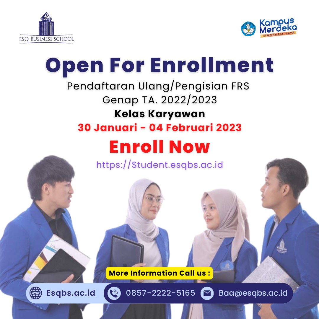 LMS EBS: Penyampaian Jadwal Kuliah, Pengisian FRS dan Kalender Akademik TA. 2022/2023 [Kelas ...